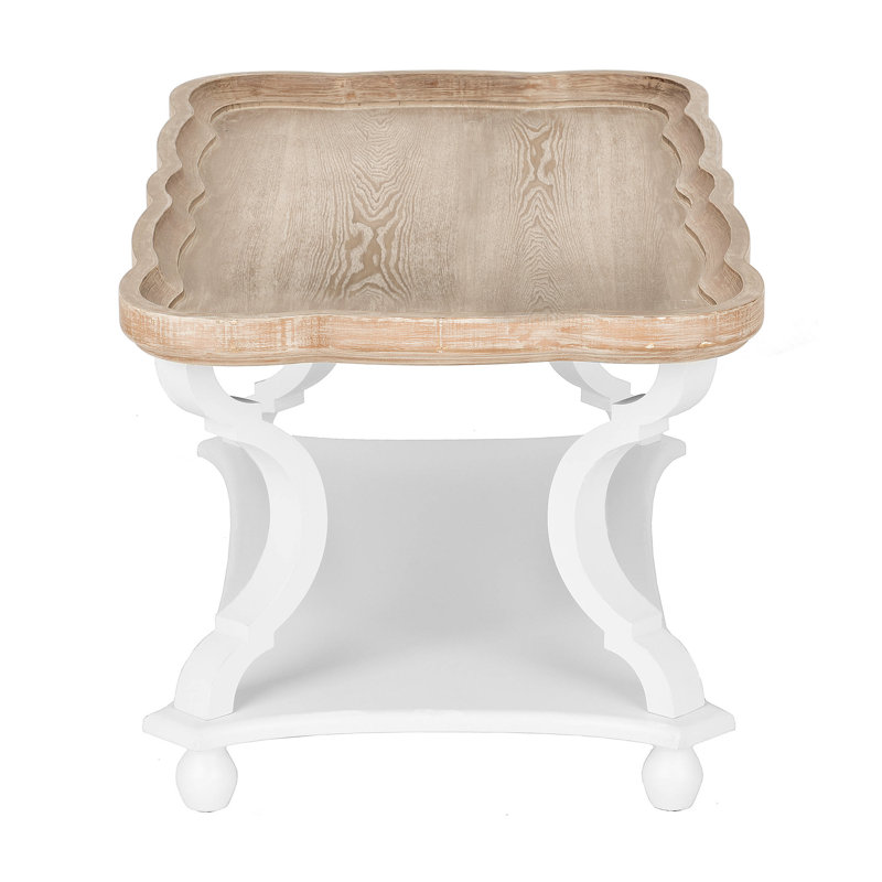 Ophelia & Co. Plaisance Rustic Farmhouse Cottage Core Coffee Table ...