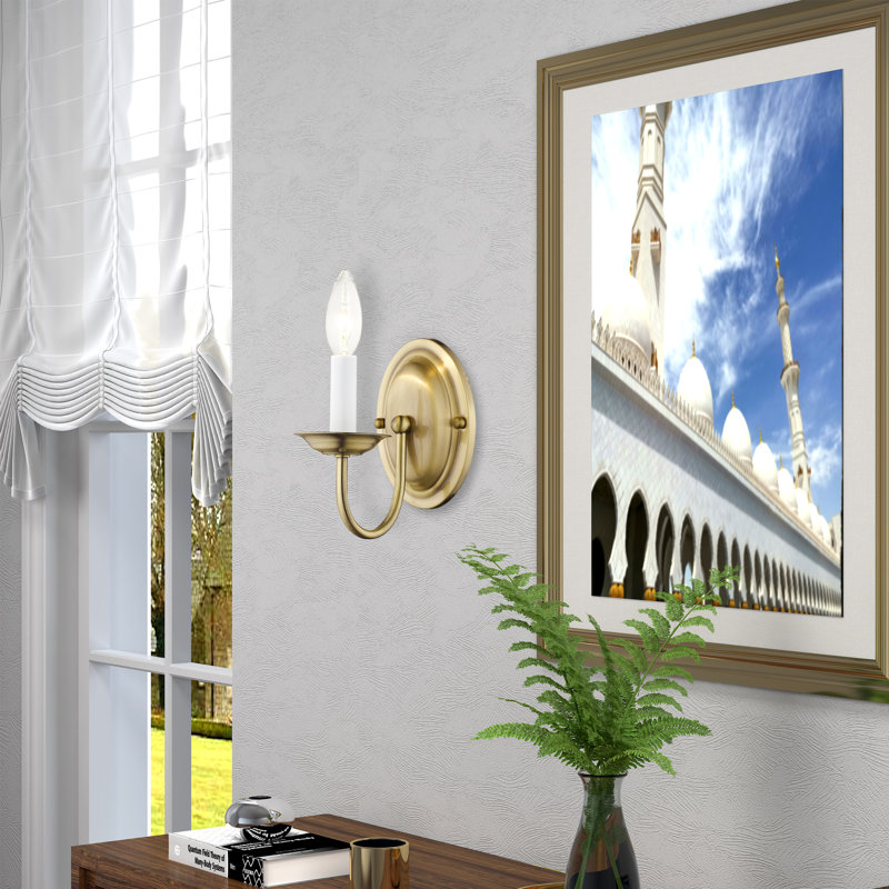 Lark Manor Maynes Steel Candle Wall Light & Reviews | Wayfair