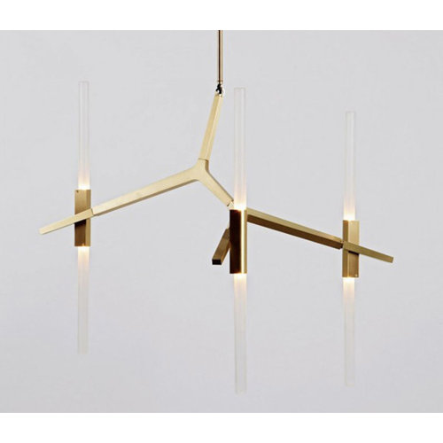 Mercer41 Schnieders 6 - Light LED Sputnik Modern Linear Chandelier ...