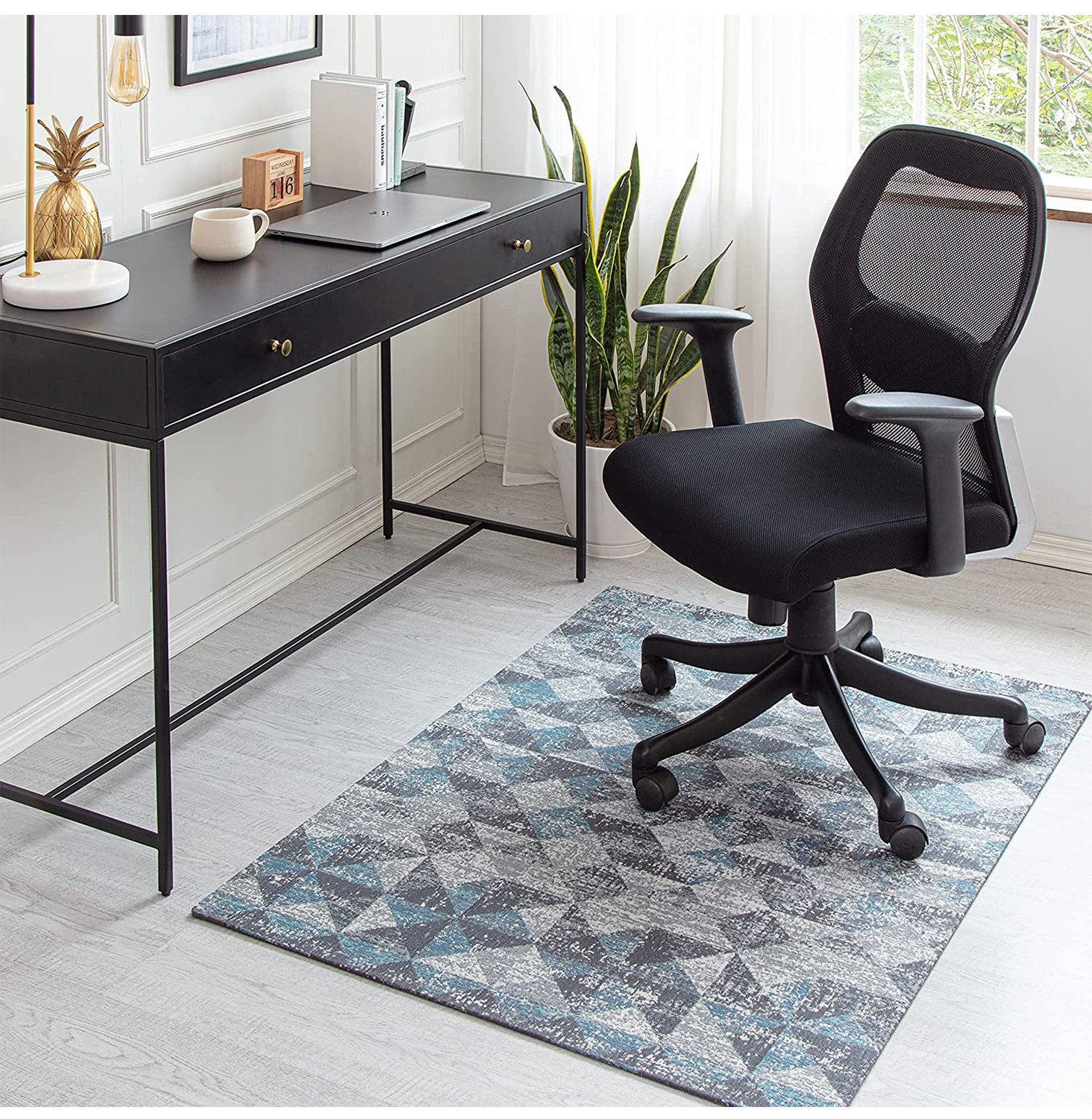NKJUNEER Hard Floor Straight Rectangular Chair Mat | Wayfair
