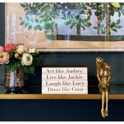 E.LawrenceLtd. 4 Piece Decorative Book Set & Reviews | Wayfair