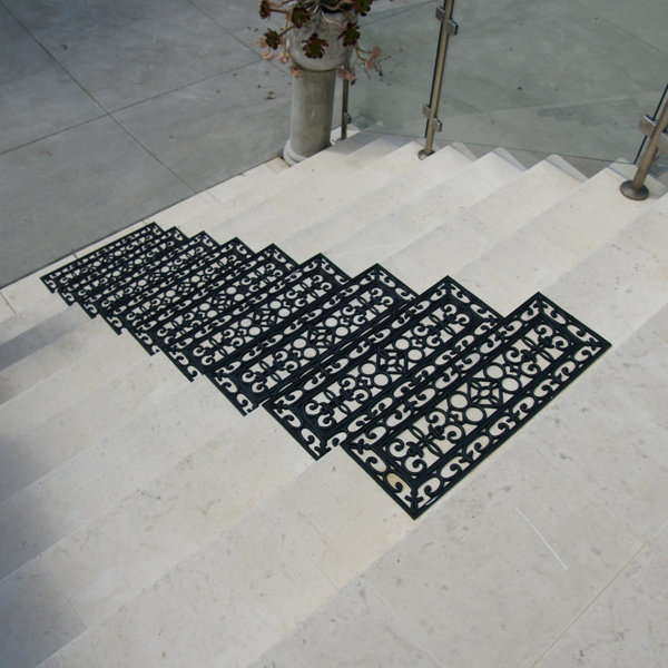 Rubber-Cal, Inc. Regal Black Stair Treads & Reviews | Wayfair