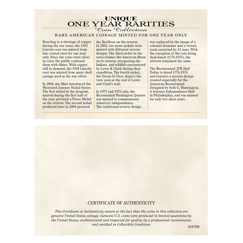 American Coin Treasure Unique One Year Rarities Display Box & Reviews ...