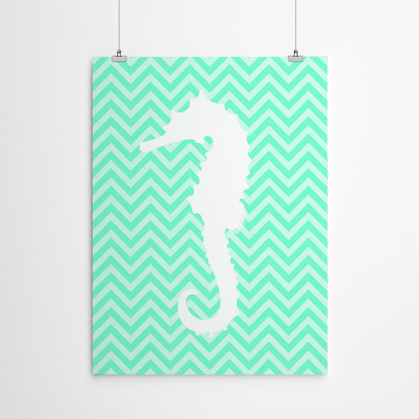 House of Hampton Sea Chevron 2 By Samantha Ranlet - Poster Art Print ...