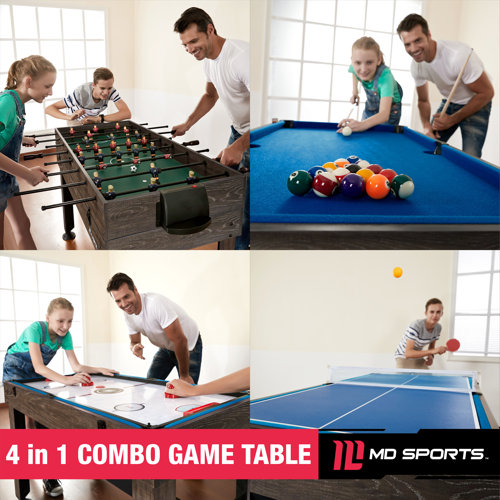 MD Sports 4 in 1 54" Multi Game Table & Reviews | Wayfair