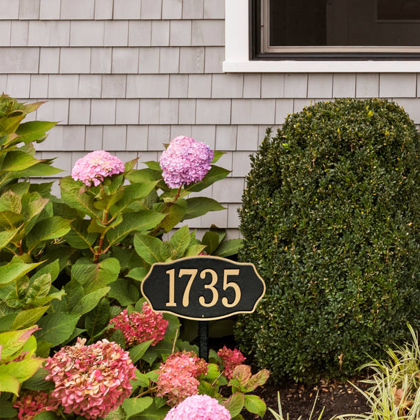 Old Century Forge Hampshire 1-Line Lawn Address Sign & Reviews | Wayfair