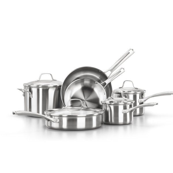 Calphalon Classic Stainless Steel 10 Piece Cookware Set & Reviews | Wayfair