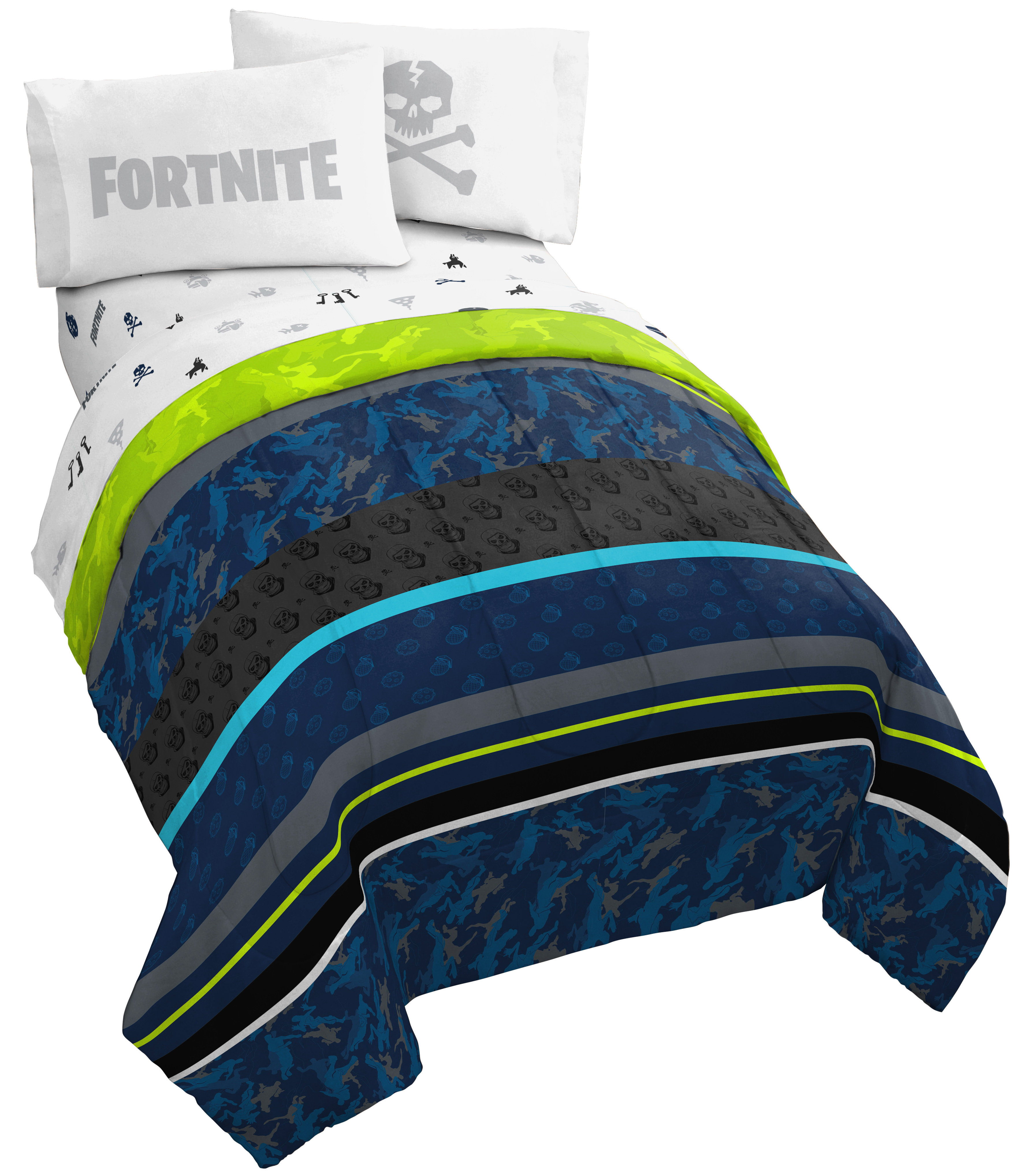 Fortnite Neon 7 Piece Bed Set | Wayfair