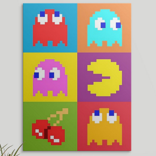 Isabelle & Max™ Pacman Squares by Michael Tompsett - Graphic Art on ...