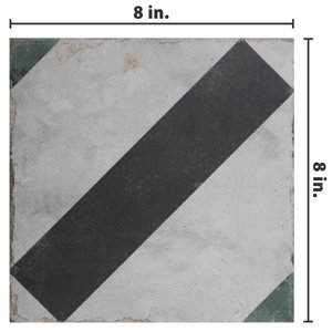 Merola Tile Renaissance Deco 8" x 8" Porcelain Wall & Floor Tile | Wayfair