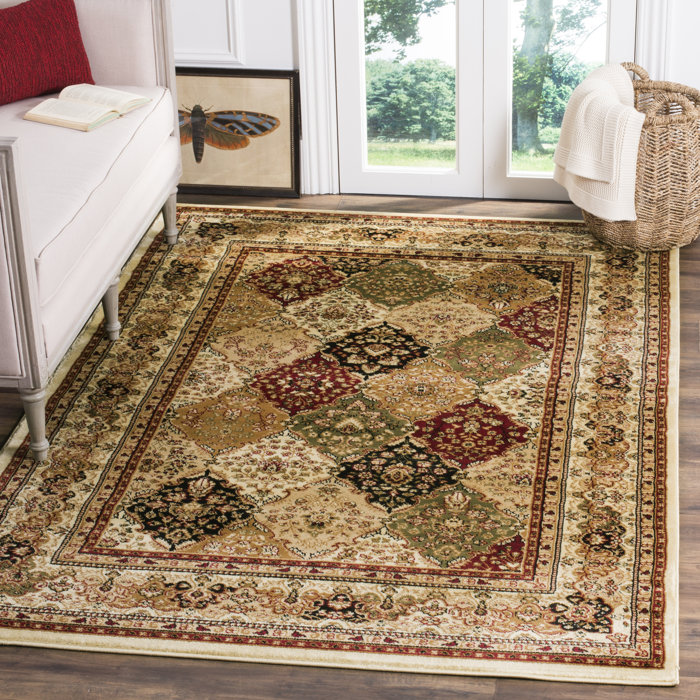 Alcott Hill® Malayah Performance Multi/Ivory Rug & Reviews | Wayfair