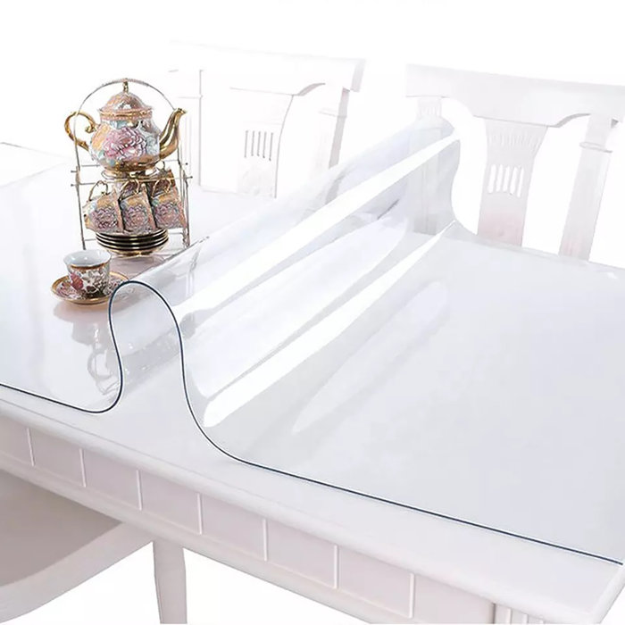 Symple Stuff Aghrunniaght Rectangular Plastic / Vinyl Table Protector ...