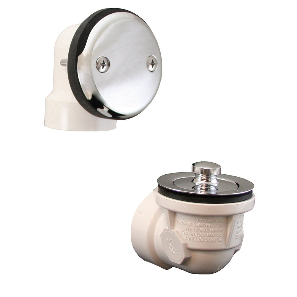 JonesStephens Schedule 40 Pvc One-Hole Polished Brass Friction Lift ...