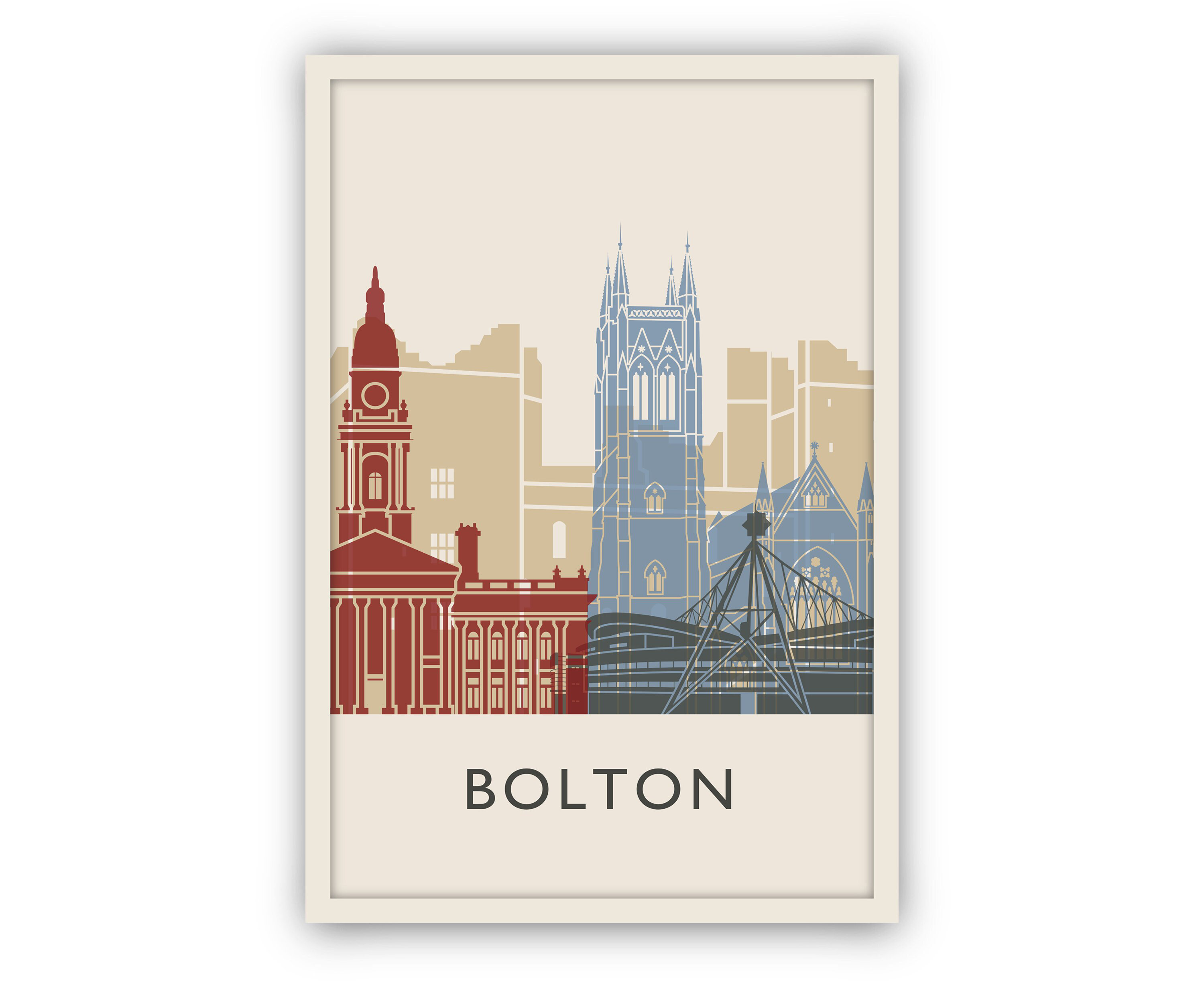 Ebern Designs Bolton Illustration Poster World Cities on | Wayfair