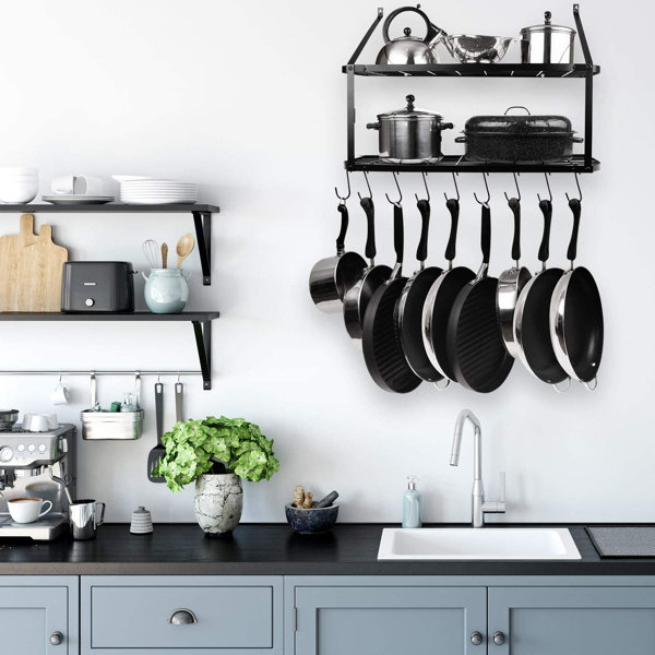 Rebrilliant Wall Mounted Pot Rack & Reviews | Wayfair