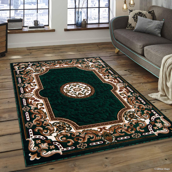 Fleur De Lis Living Berwick Performance Hunter Green Rug & Reviews ...