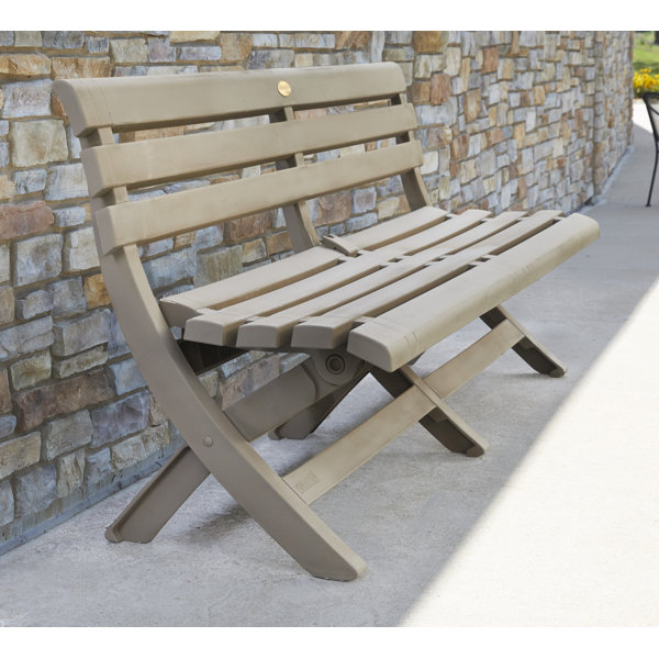 Grosfillex Commercial Resin Furniture Westport Plastic Garden Bench ...