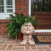 HomeStyles Muggly's Crying Brother Face Statue Planter & Reviews | Wayfair