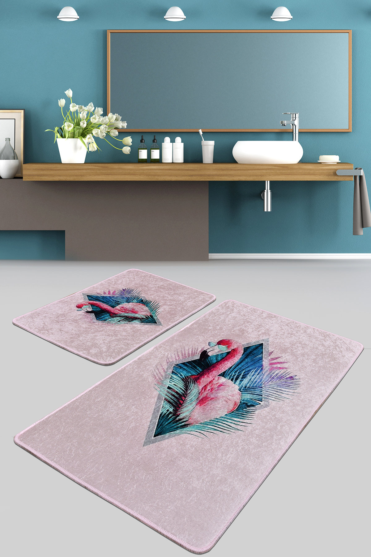 Bless international 2 Pieces Bathroom Rug Set | Wayfair