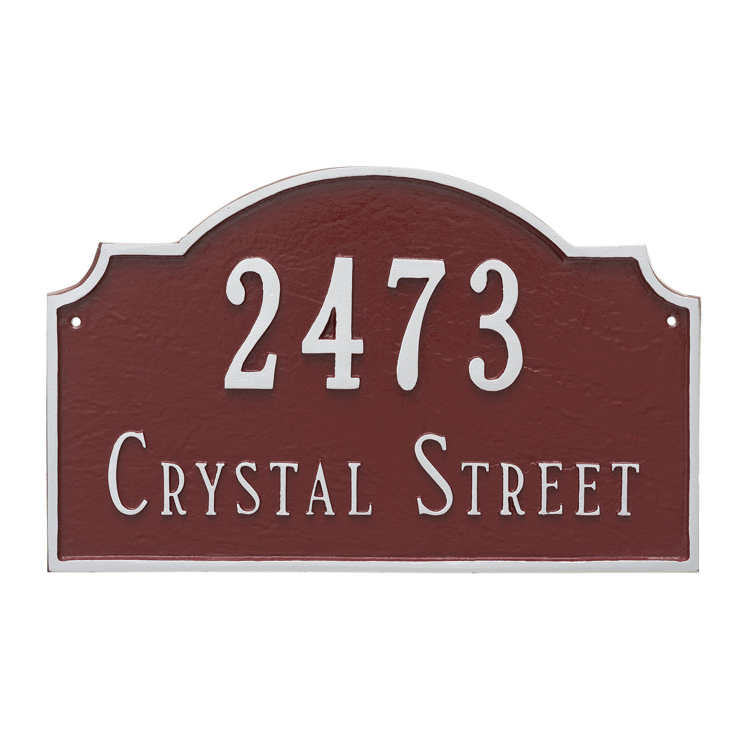 Montague Metal Products Vanderbilt Standard Two Line Address Sign ...