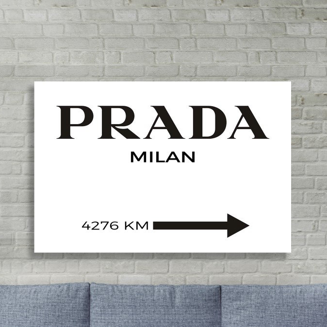Everly Quinn Fashion And Glam Milan Minimalist Road Signs - Floater ...
