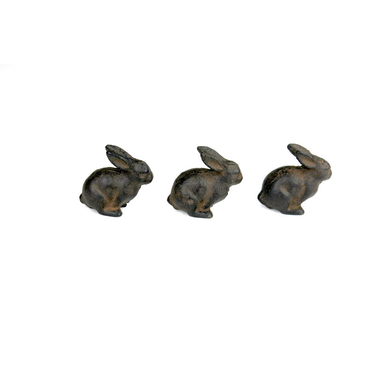 Charlton Home® Tignall Cast Iron Bunny Rabbit & Reviews | Wayfair