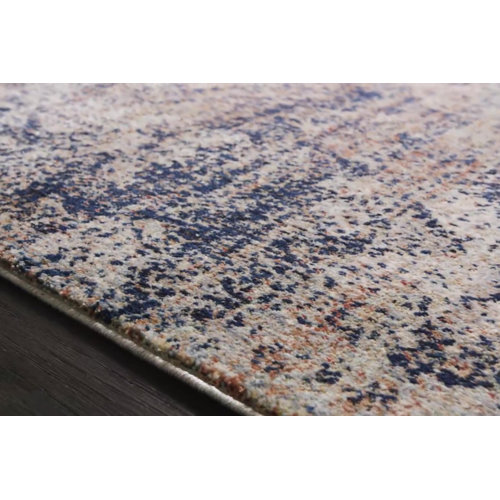 Bungalow Rose Postale Oriental Blue/Brown Area Rug & Reviews | Wayfair