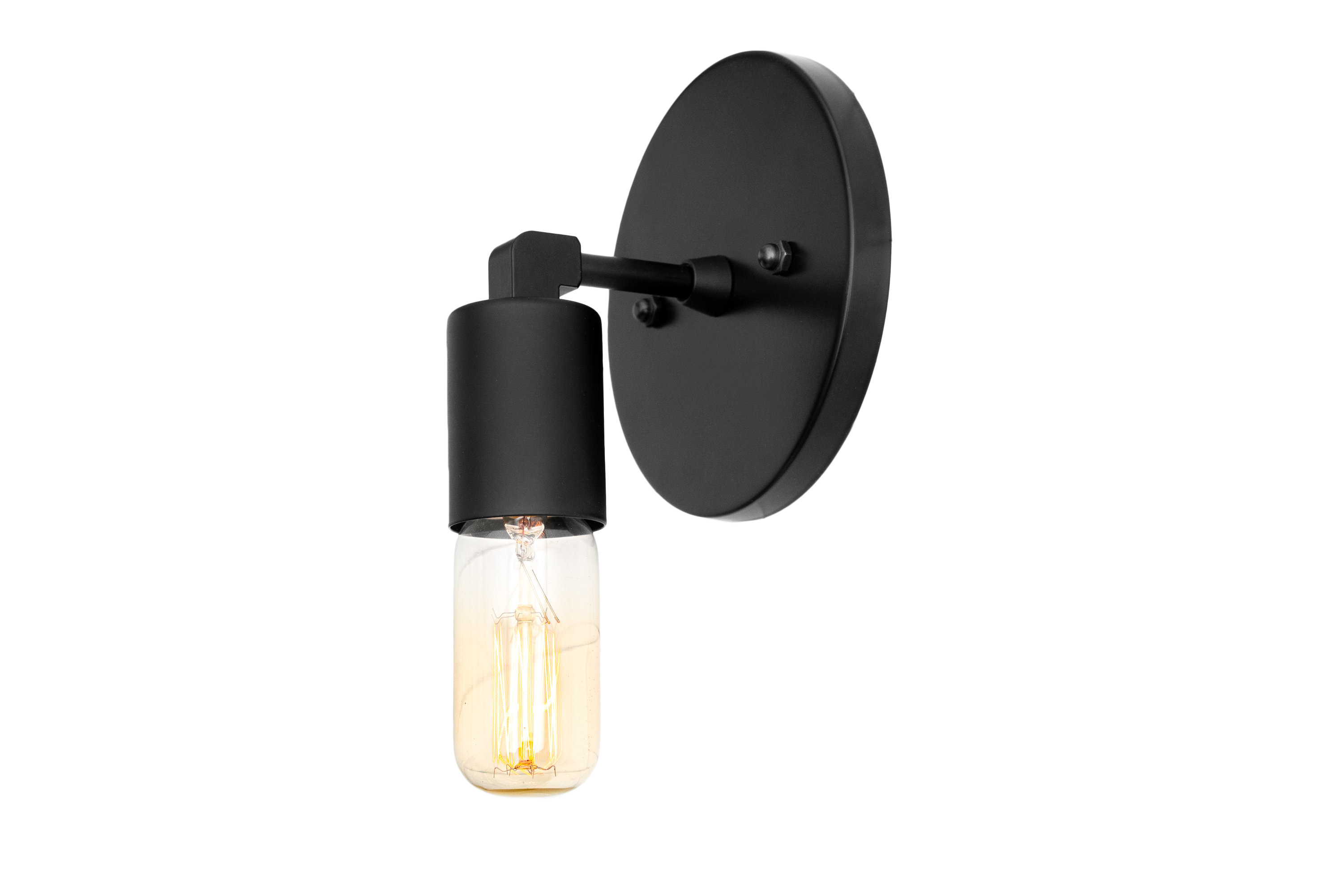 17 Stories Minimalist Industrial Edison Bulb Sconce | Wayfair