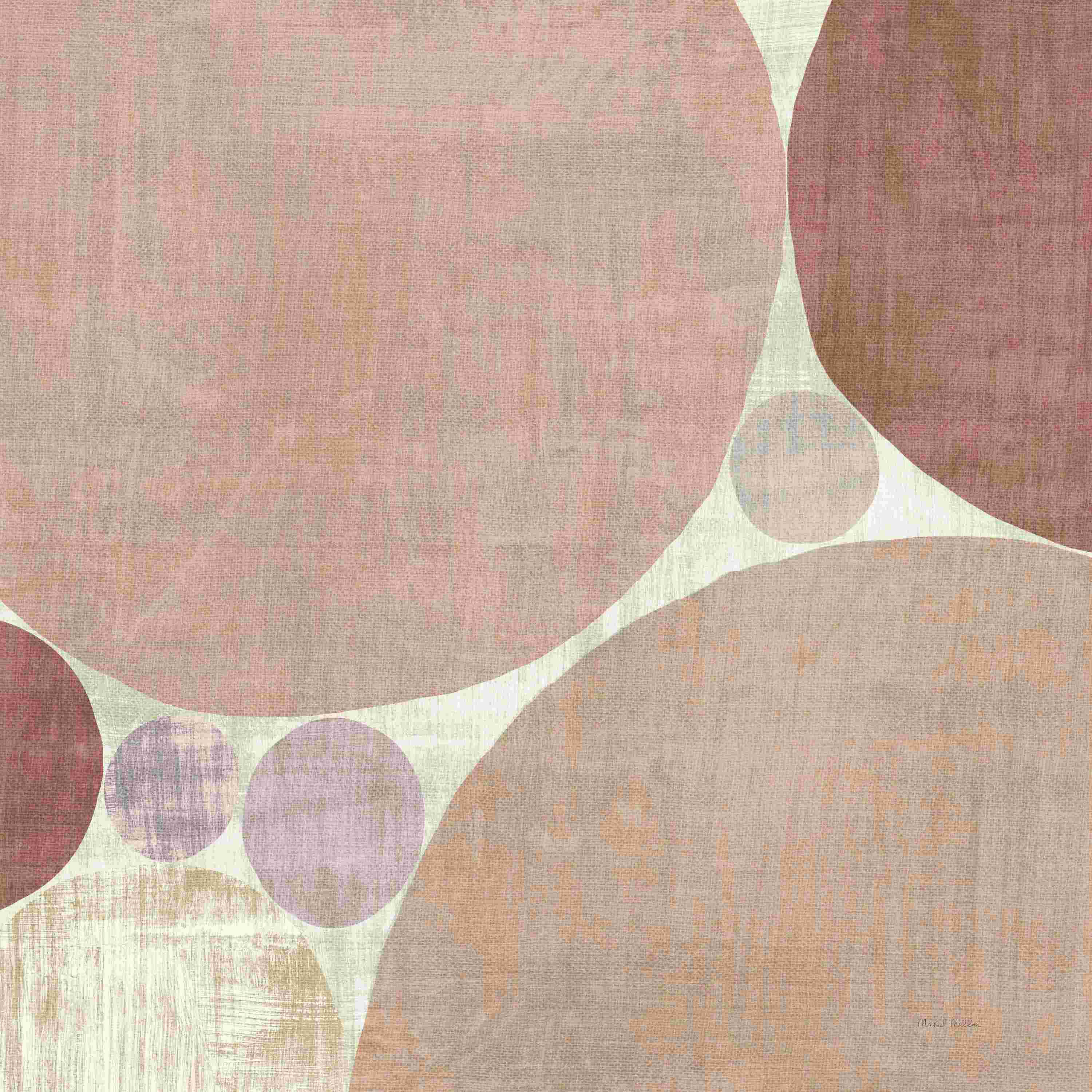 Wrought Studio Circulation I V2 Blush On Canvas by Michael Mullan ...