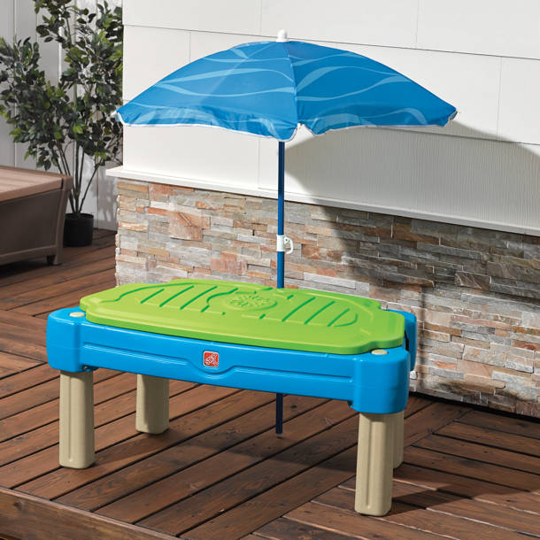 SwingKing 120Cm x 35Cm Wood Square Sandbox with Cover | Wayfair.co.uk