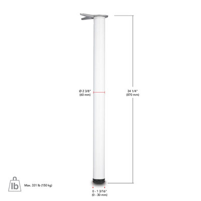 Richelieu Adjustable Table Leg & Reviews | Wayfair