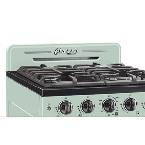 Unique Classic Retro 24" 4 burner 2.9 cu. ft. Freestanding Gas Range ...