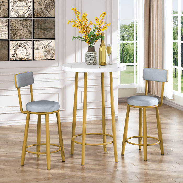 Mercer41 Jaymen 3 - Piece Dining Set & Reviews | Wayfair