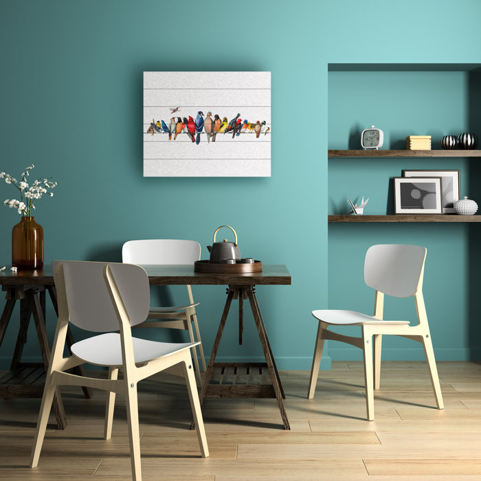 Charlton Home® Large Bird Menagerie II by Wendy Russell Print & Reviews ...