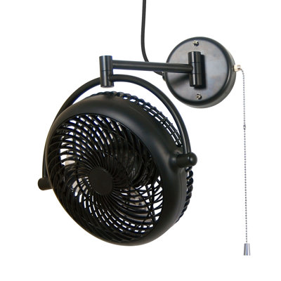 ParrotUncle 13" Wall Mounted Fan with Folding Arm & Reviews | Wayfair