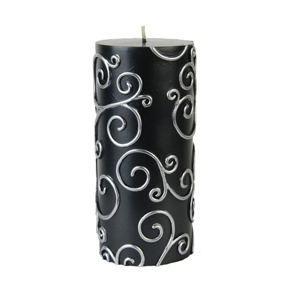Mercer41 Scroll Unscented Pillar Candle & Reviews | Wayfair