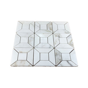 Bloom Stone 1" x 4" Marble Novelty Mosaic Wall & Floor Tile | Perigold