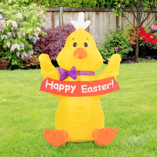 The Holiday Aisle® Chicken Inflatable | Wayfair