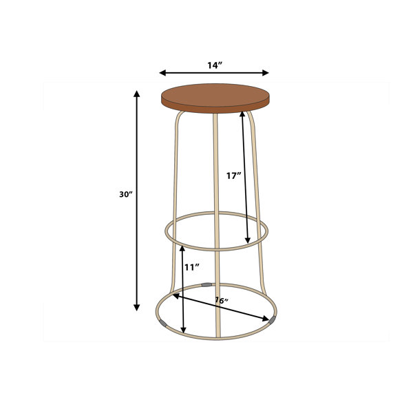 Union Rustic Wootton Solid Wood Bar & Counter Stool & Reviews | Wayfair