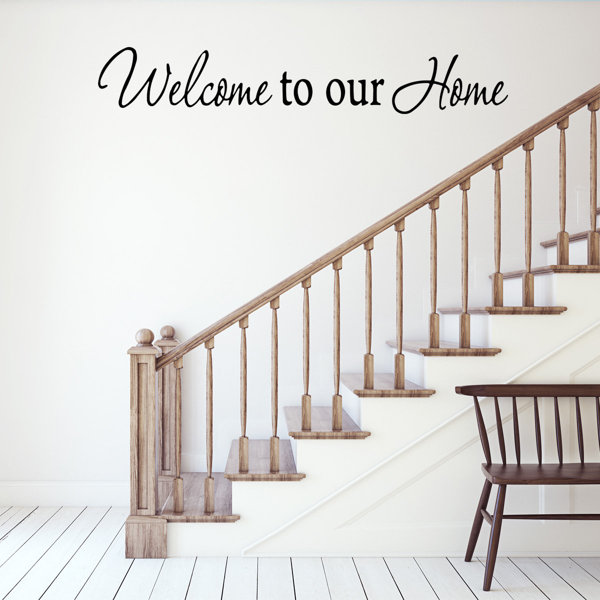 Gracie Oaks Welcome to Our Home Wall Decal & Reviews | Wayfair