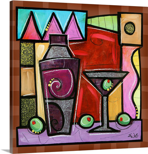 Wade Logan® Jarne Martini Celebration by Erin Waugh - Wrapped Canvas ...