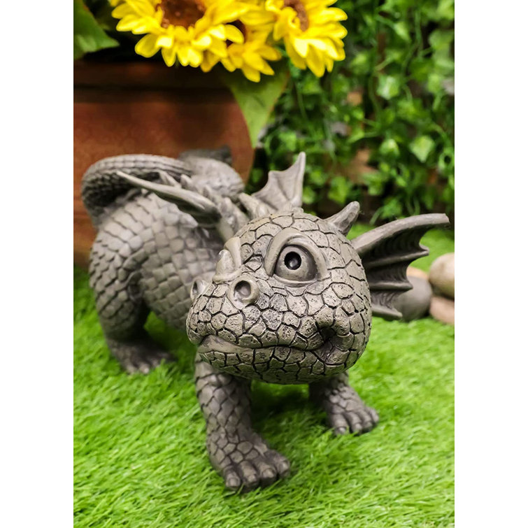 Trinx Hammie Garden Dragon Peeing | Wayfair