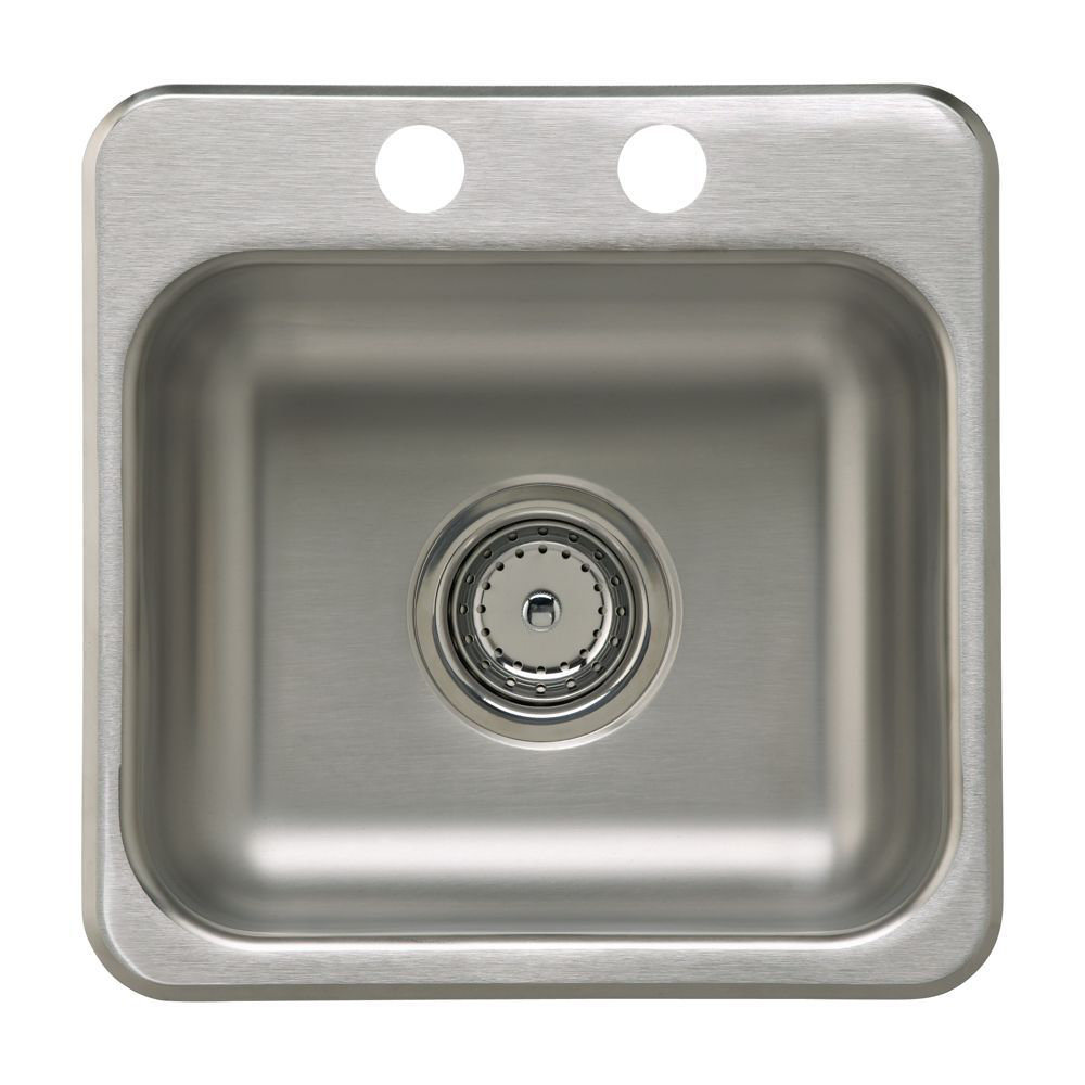 Sterling By Kohler 15'' W Single Bowl Stainless Steel Dual Mount ...