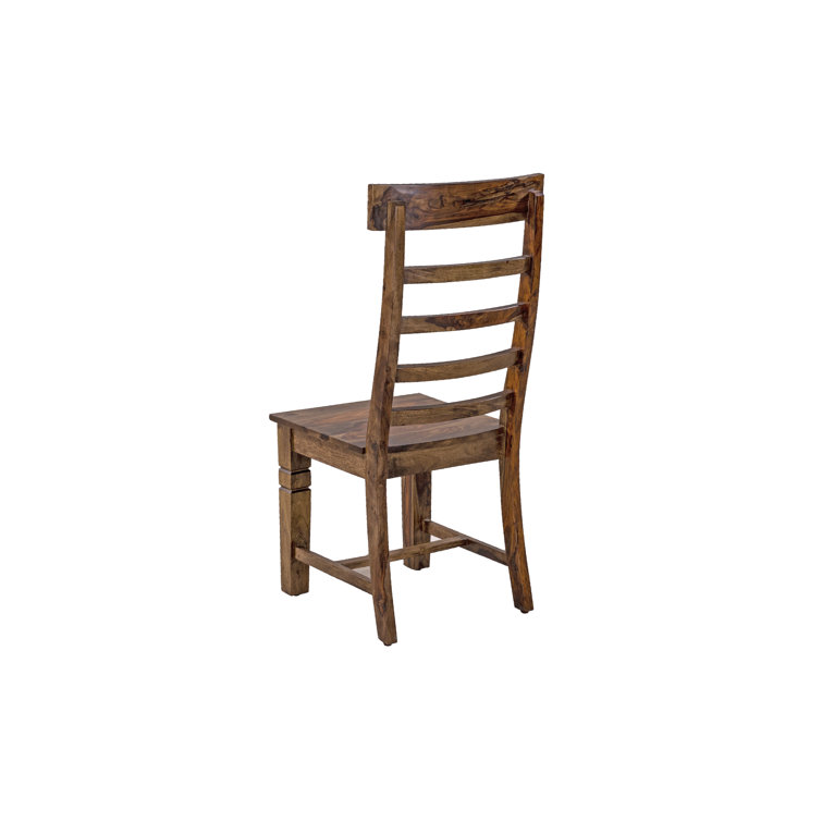 Millwood Pines Kirkland Solid Wood Ladder Back Side Chair | Wayfair