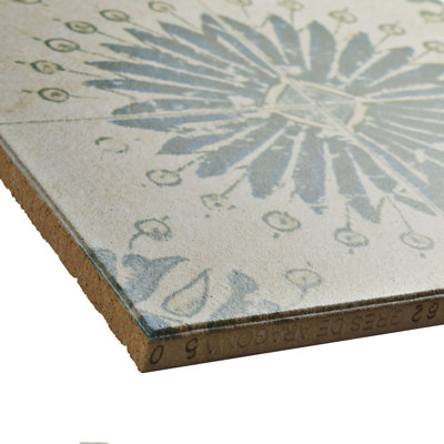 Merola Tile Klinker Retro Blanco 12.75" x 12.75" Ceramic Patterned Wall ...