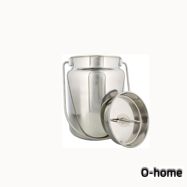 Orren Ellis 4 Liter (1 Gal) - Stainless Steel Jug, Rustic Milk Cans ...