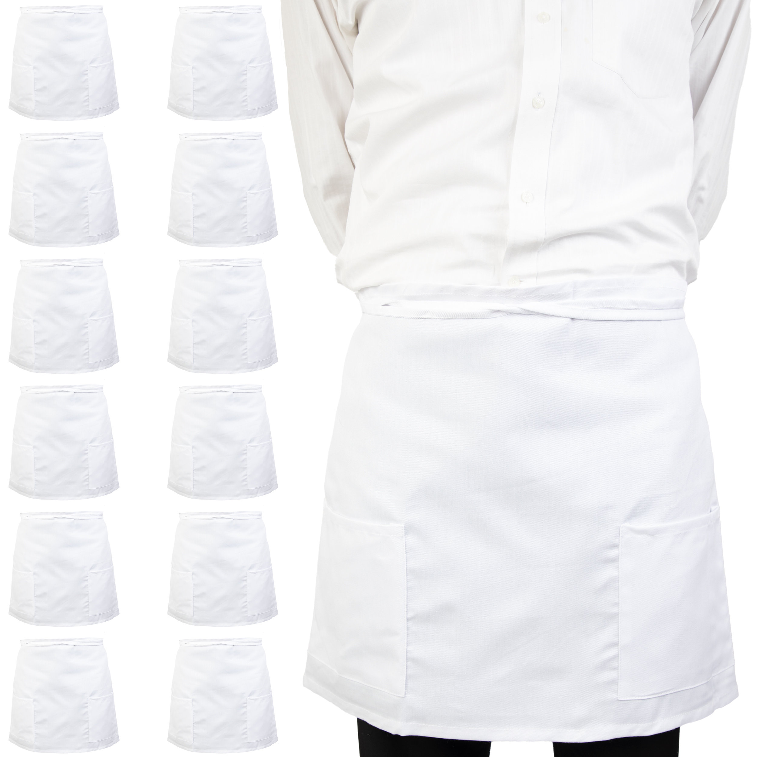 ArkwrightLLC Half Bistro Aprons - 12 Pack | Wayfair