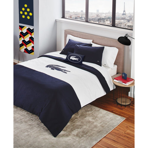 Lacoste Standard Cotton Reversible 4 Piece Comforter Set & Reviews ...