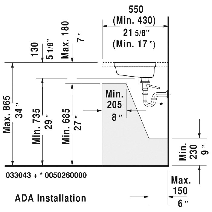 Duravit Vero Ceramic Rectangular Undermount Bathroom Sink with Overflow ...