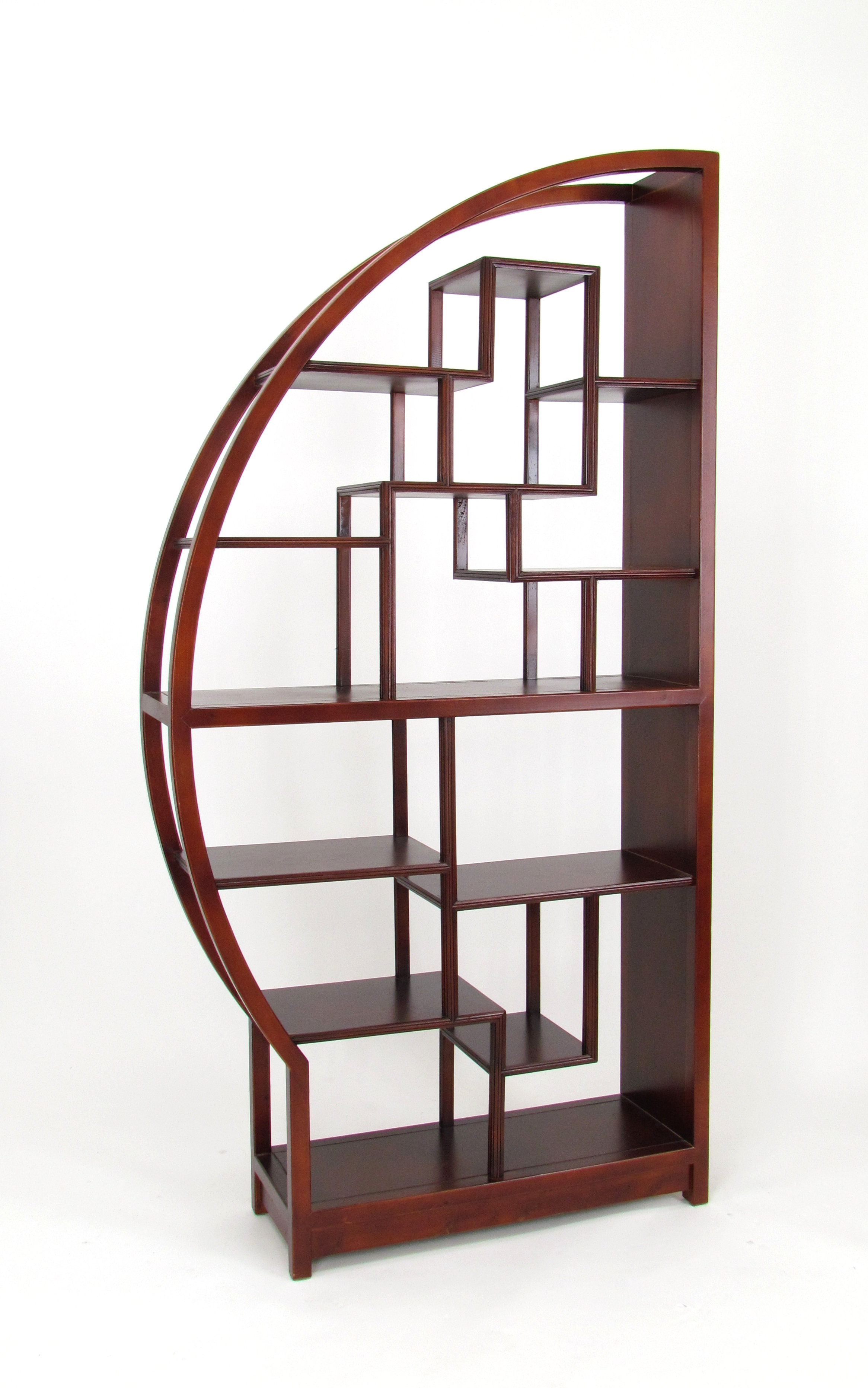 Darby Home Co Russel 76'' H x 40'' W Solid Wood Geometric Bookcase ...